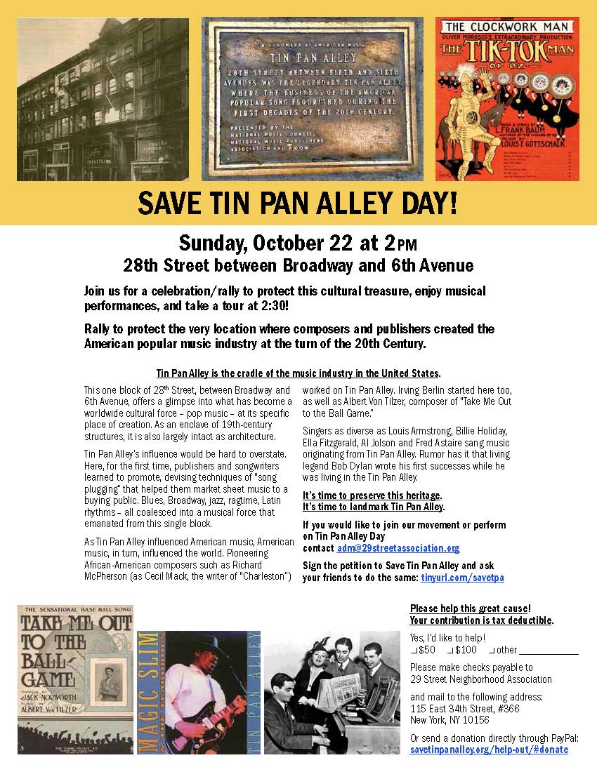 Save Tin Pan Alley | The Metropolitan Chapter of the Victorian Society ...